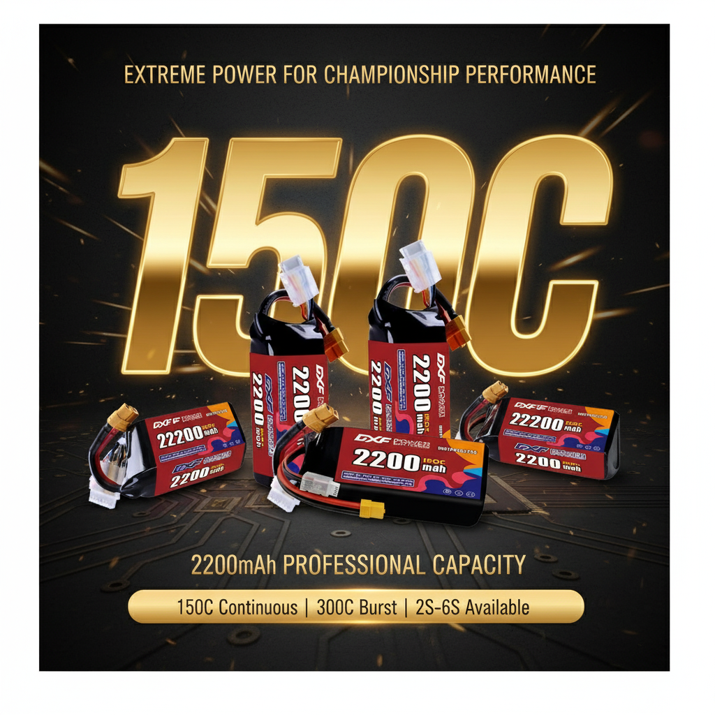 FPV 150C LiPo Batteries 2200mAh - Standard & HV - Professional Racing ...
