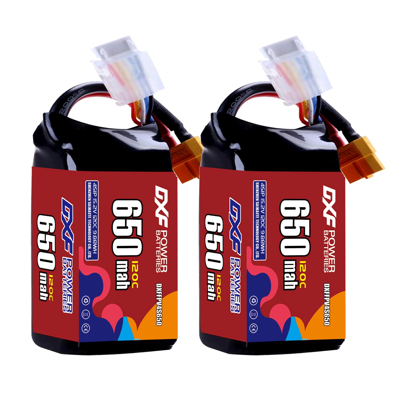 DXF 650mAh 4S 120C 15.2V Lipo Battery Pack for FPV LiPo Battery